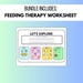 Feeding Therapy Printable Bundle: Picky Eating Visuals & Food Exposure ...