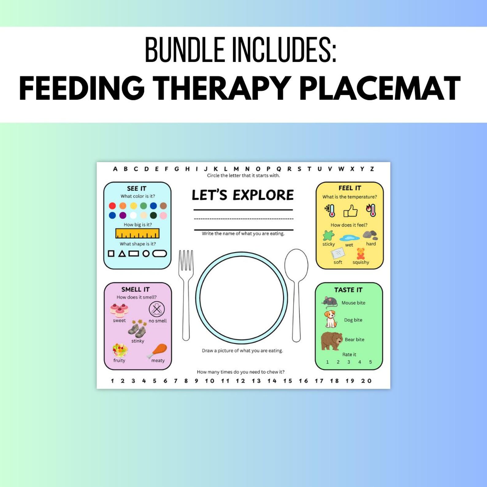 Feeding Therapy Printable Bundle: Picky Eating Visuals & Food Exposure ...