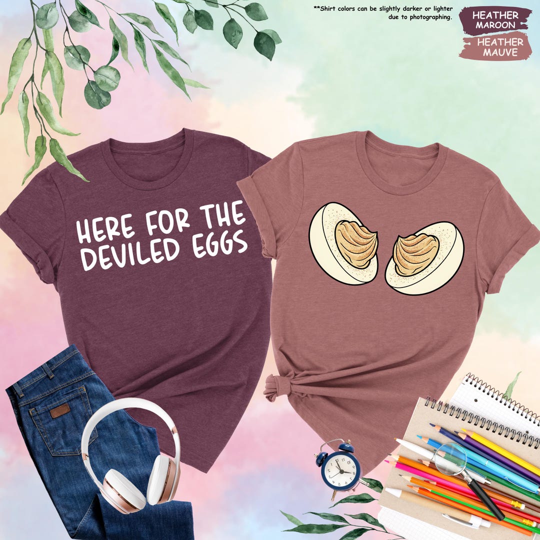 Funny Deviled Eggs Matching Couples Shirt, Cute Thanksgiving Couples ...