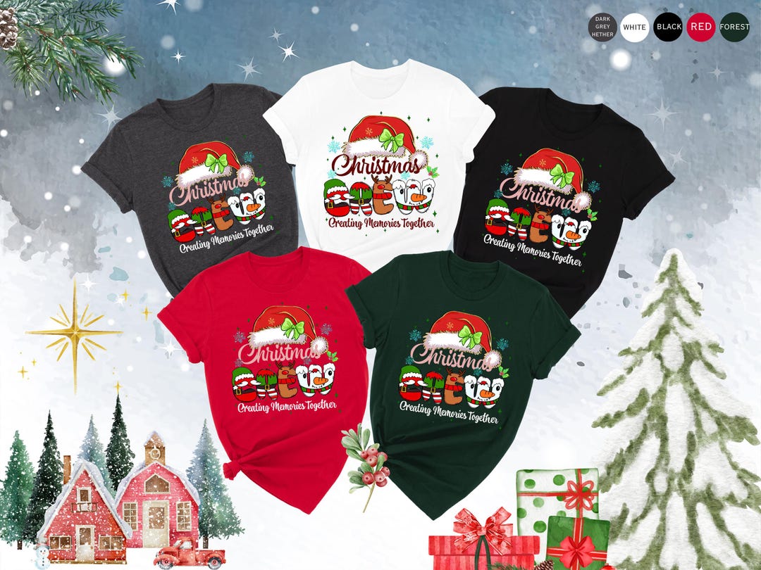 Christmas Crew Family Shirts, Creating Memories Together Tees, Matching ...