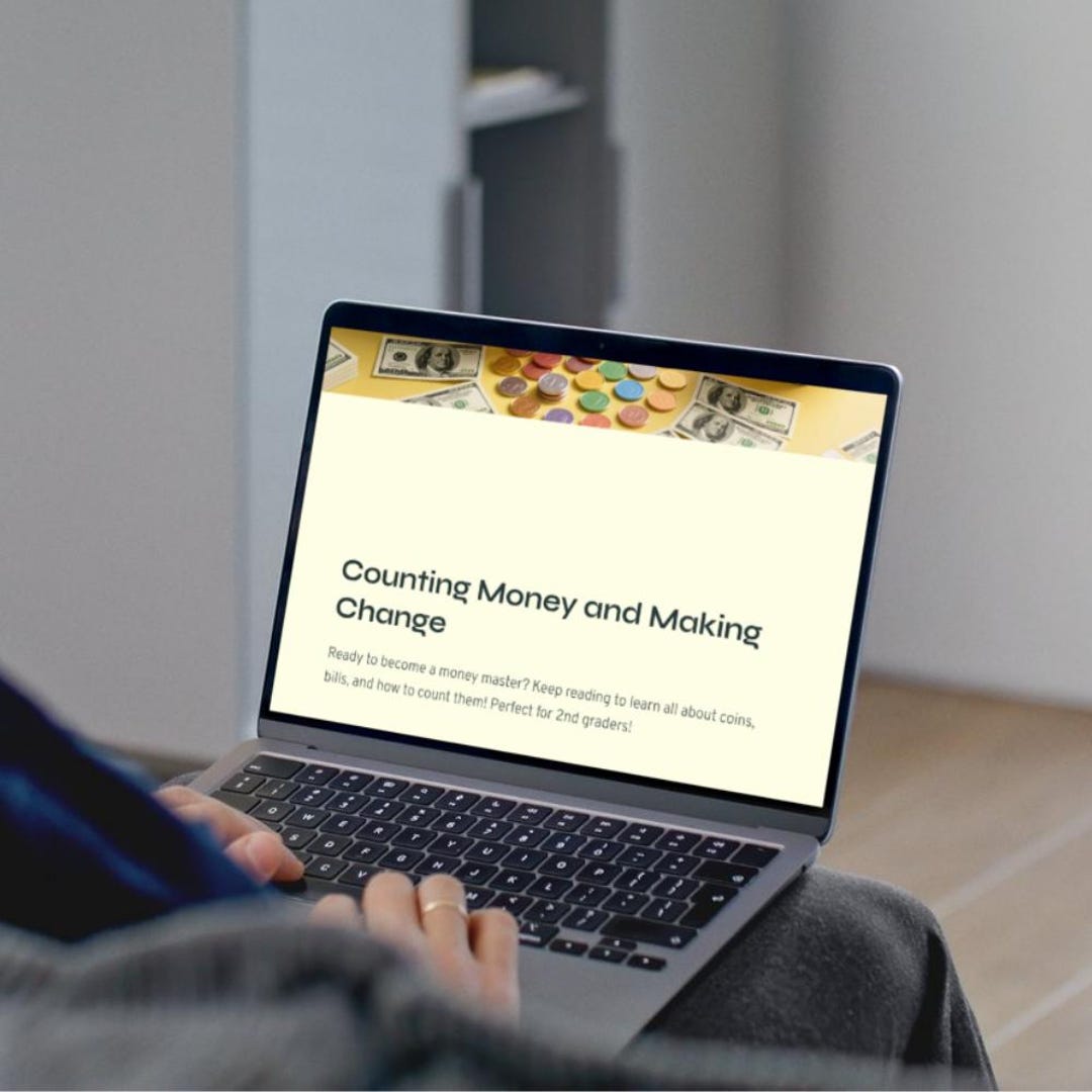 Counting Money and Making Change - Etsy