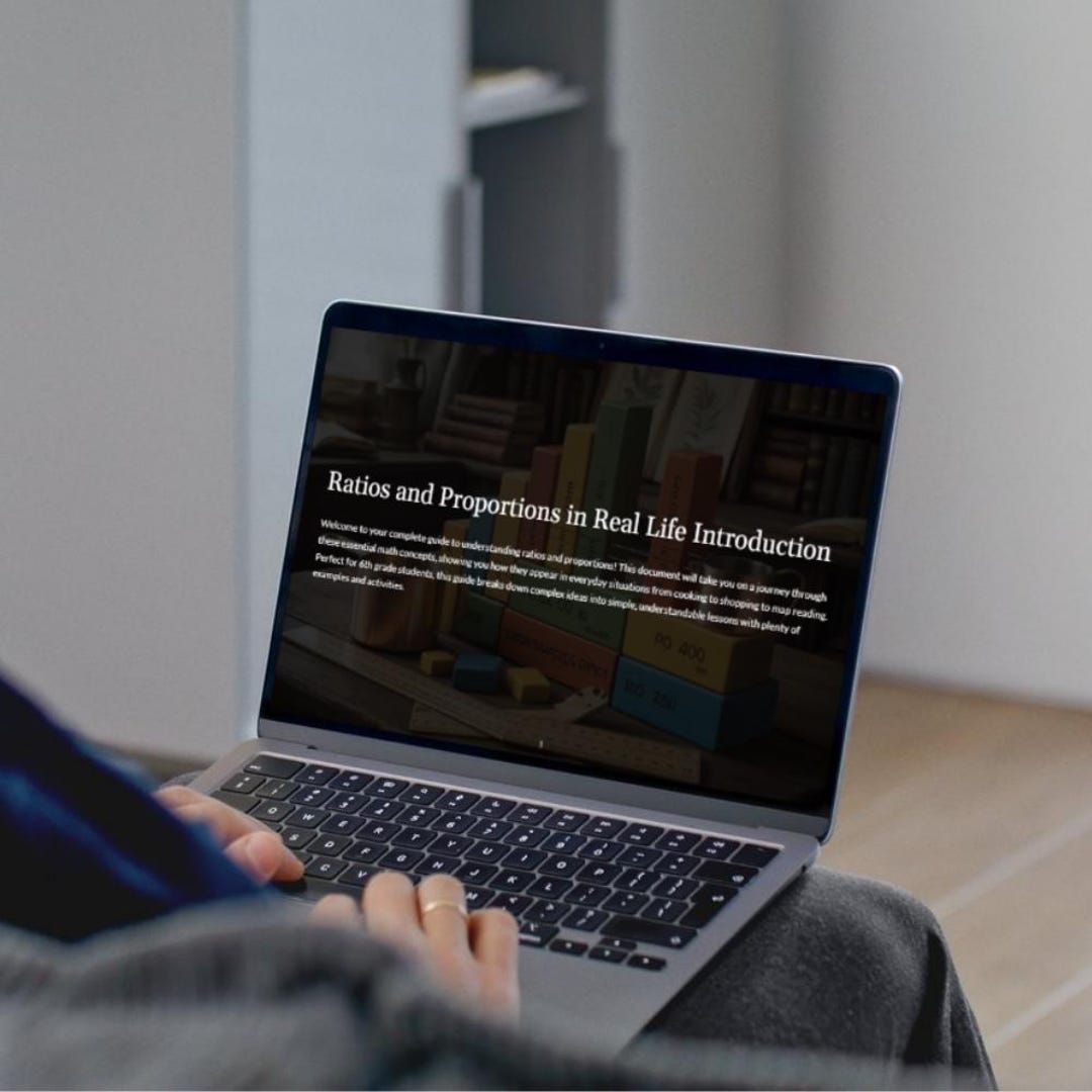 Ratios and Proportions in Real Life Introduction - Etsy