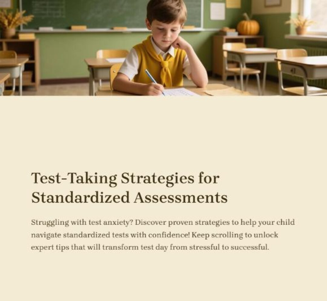 Test Taking Strategies for Standardized Assessments - Etsy