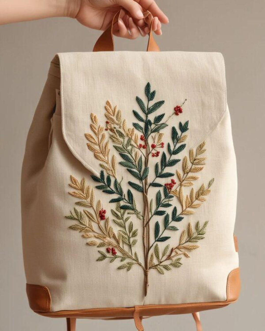 Handmade Embroidered Tote Bag – College / Uni Shoulder Bag | Aesthetic ...