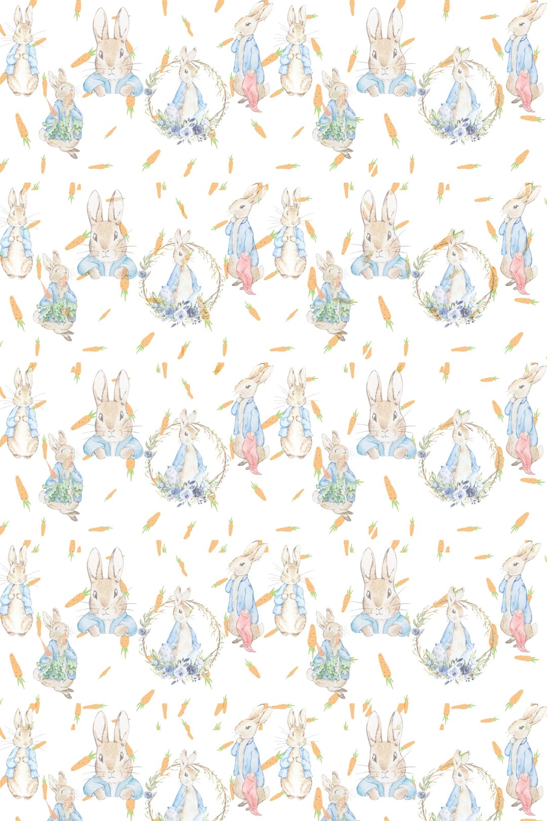 Digital Printable Rabbit Wrapping Paper – 24x36" - Etsy
