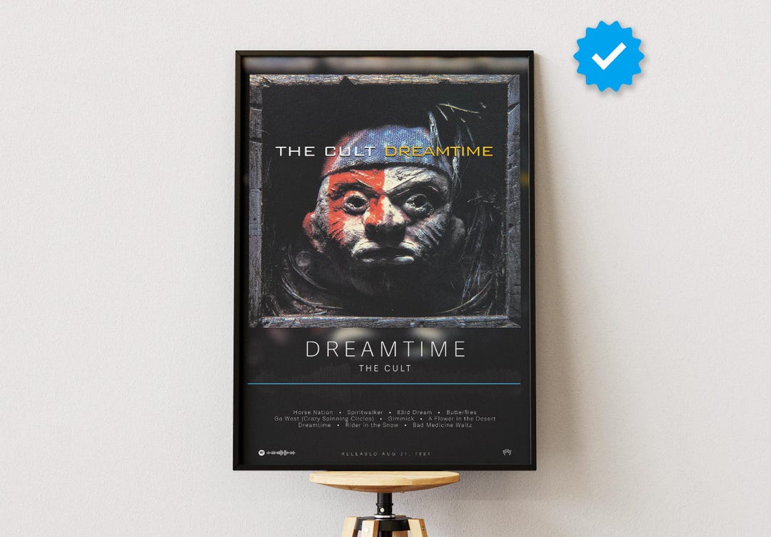 The Cult Poster | Dreamtime Poster | Album Poster Prints | Wall Decor ...