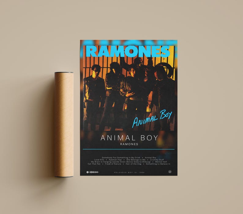 Ramones Poster | Animal Boy Poster | Album Poster Prints | Wall Decor ...