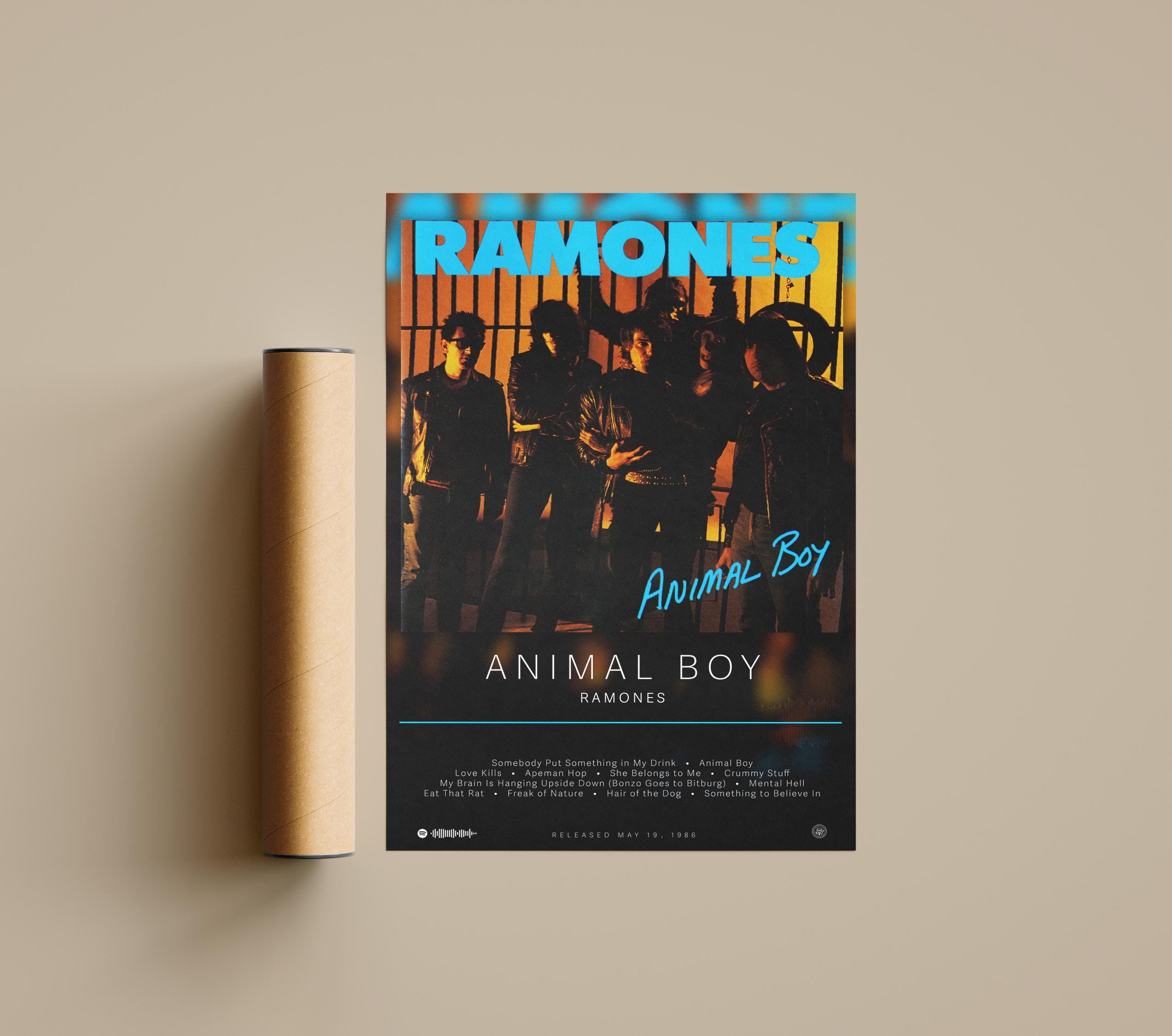 Ramones Poster | Animal Boy Poster | Album Poster Prints | Wall Decor ...