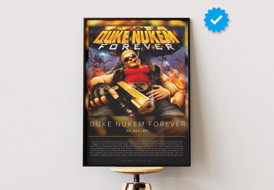 Duke Nukem Forever Poster | Gaming Poster | Video Game Prints | Wall ...