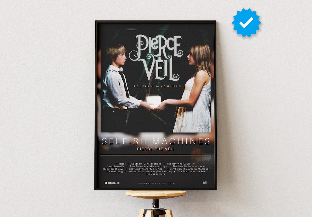 Pierce the Veil Poster | Selfish Machines Poster | Album Poster Prints ...