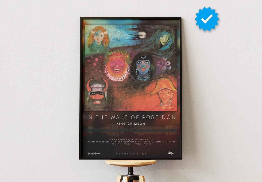 King Crimson Poster | in the Wake of Poseidon Poster | Album Poster ...