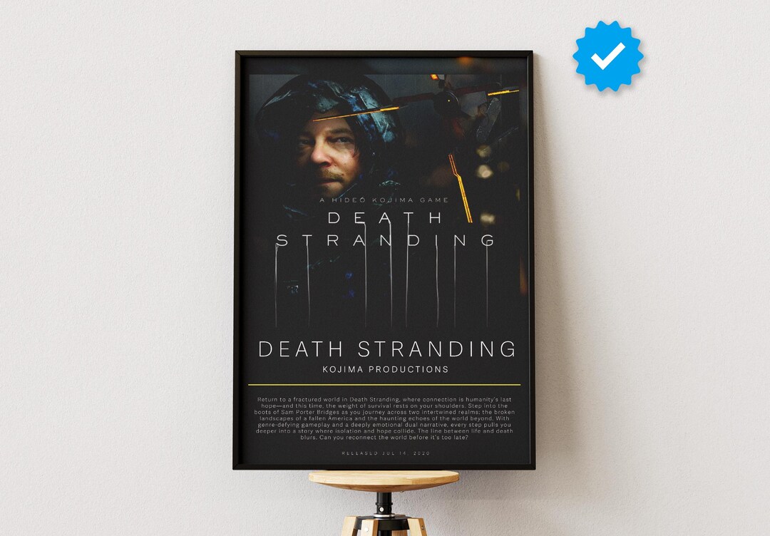 Death Stranding Poster | Gaming Poster | Video Game Prints | Wall Decor ...