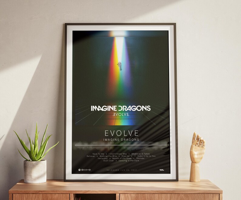 Imagine Dragons Poster | Evolve Poster | Album Poster Prints | Wall ...