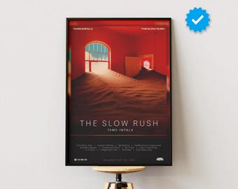 Tame Impala Poster Print | the Slow Rush Album Poster | Music Poster ...