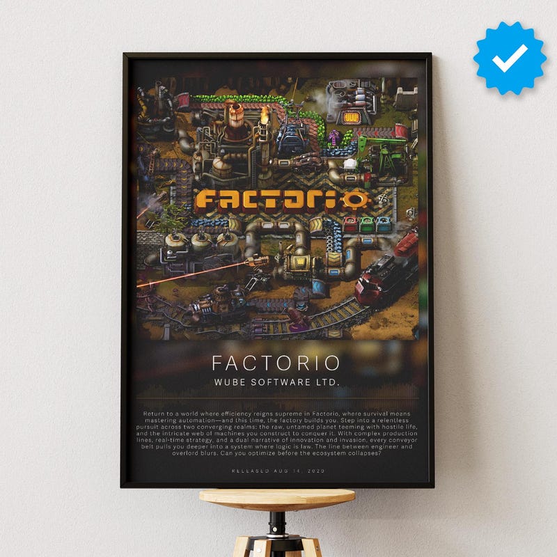 Factorio Prints - Etsy