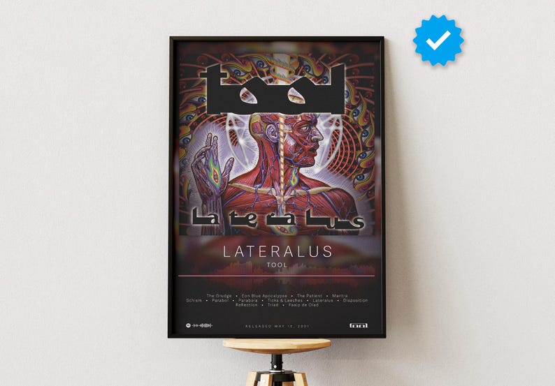 Tool Poster | Lateralus Poster | Album Poster Prints | Wall Decor ...