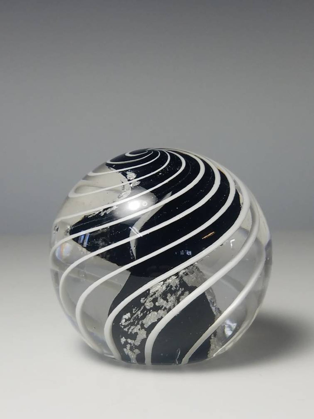 Black, White, and Silver Paperweight - Etsy