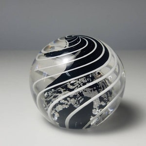 Black, White, and Silver Paperweight - Etsy