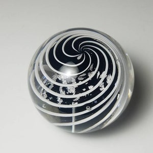 Black, White, and Silver Paperweight - Etsy