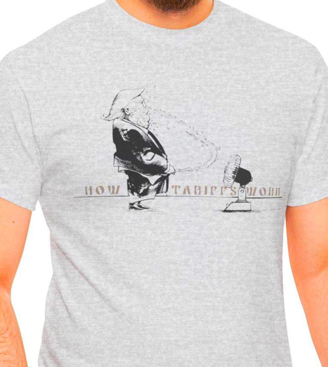 Trump Tariffs - How Tariffs Work Unisex Cotton Tee | Political T-shirt ...