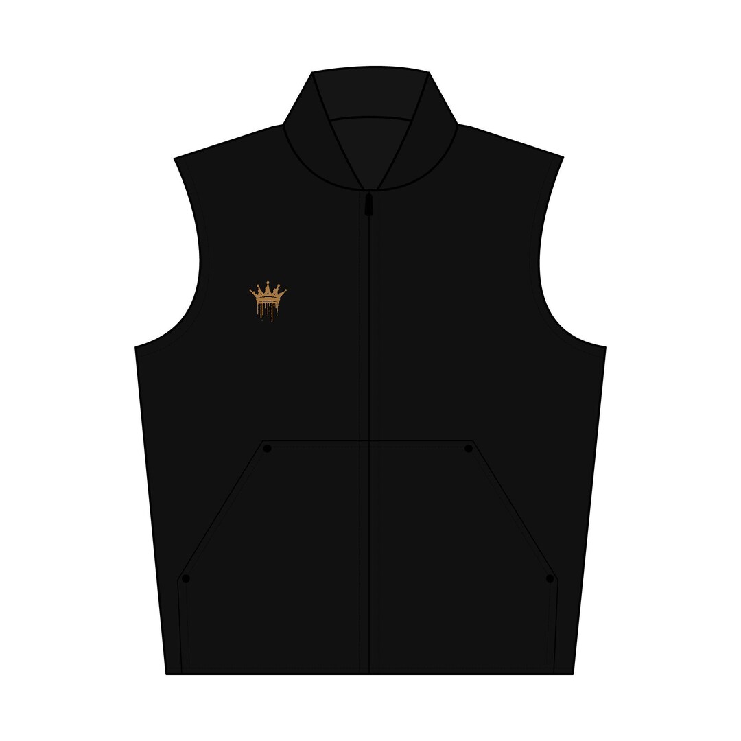 Utility Vest: Rugged Duck Cloth - Embroidered Crown Logo Accent - Etsy
