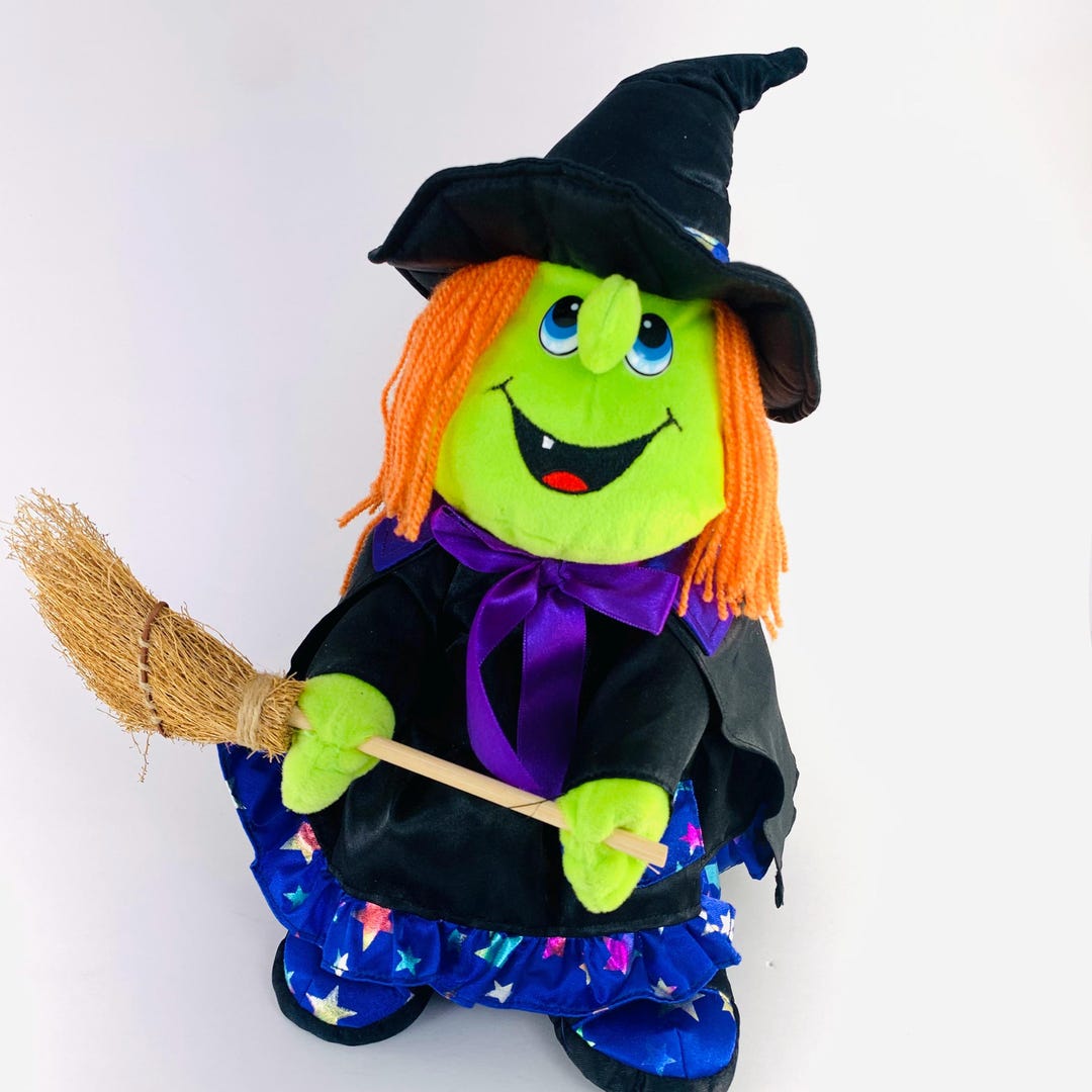 Animated Halloween Witch – 2001 Trick or Treat Singing & Dancing Plush ...