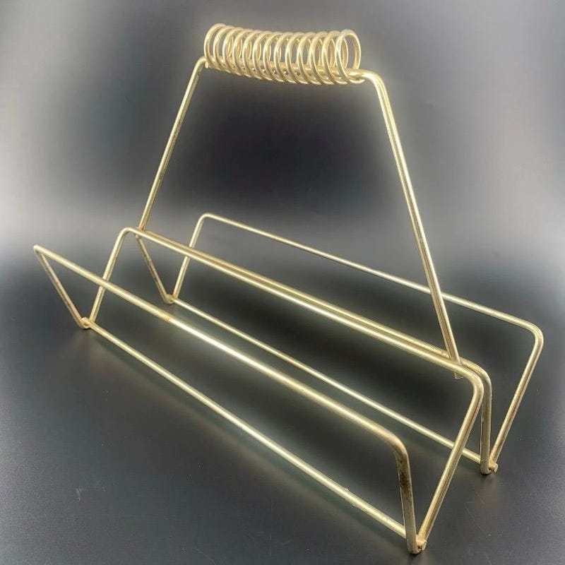 Vintage Magazine Rack Stand - Etsy