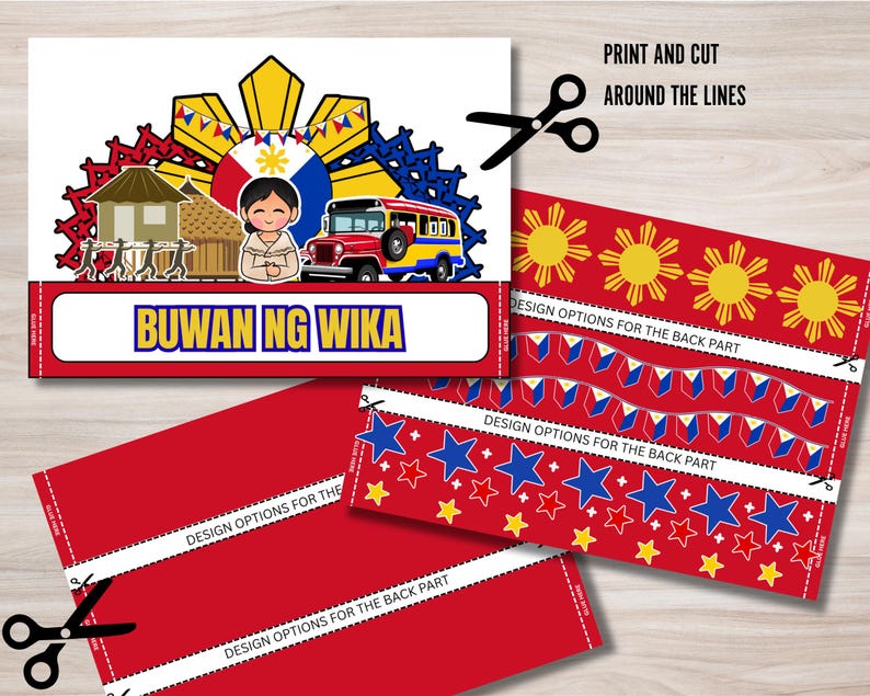 Buwan Ng Wika Headdress: Filipino Paper Crown Craft (PDF Download) - Etsy