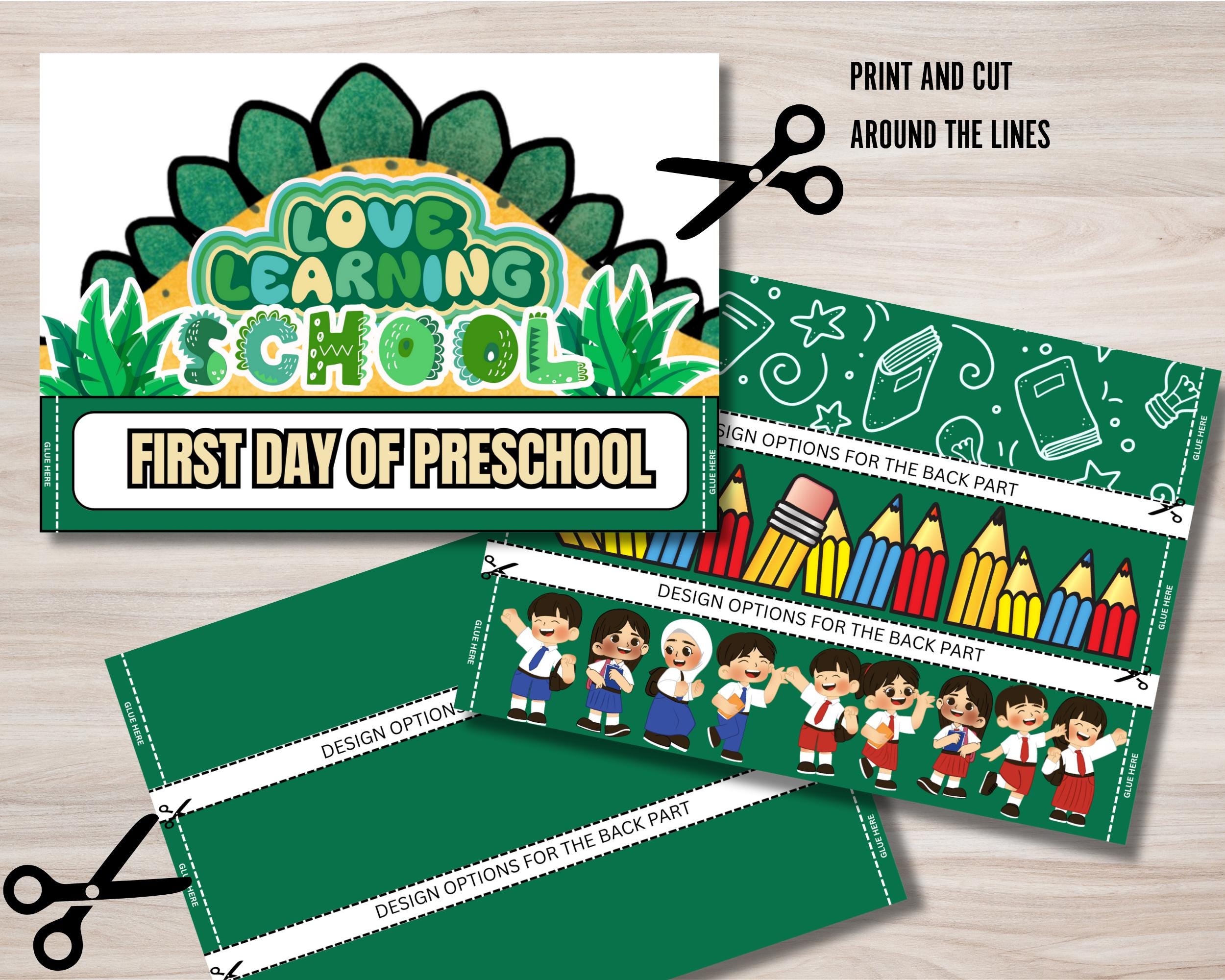 Dinosaur First Day of School Crown: Printable Preschool Paper Craft ...