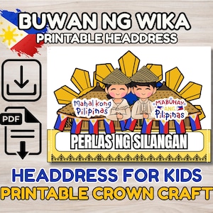 Buwan Ng Wika Headdress: Filipino Cultural Crown - Printable Paper ...