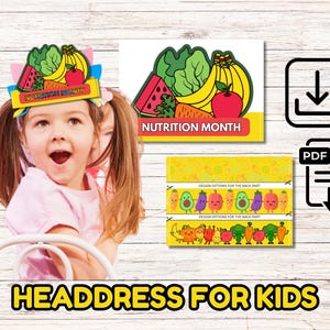 Nutrition Month Headdress: Fruit & Vegetable Crown - Kids' Craft (PDF ...