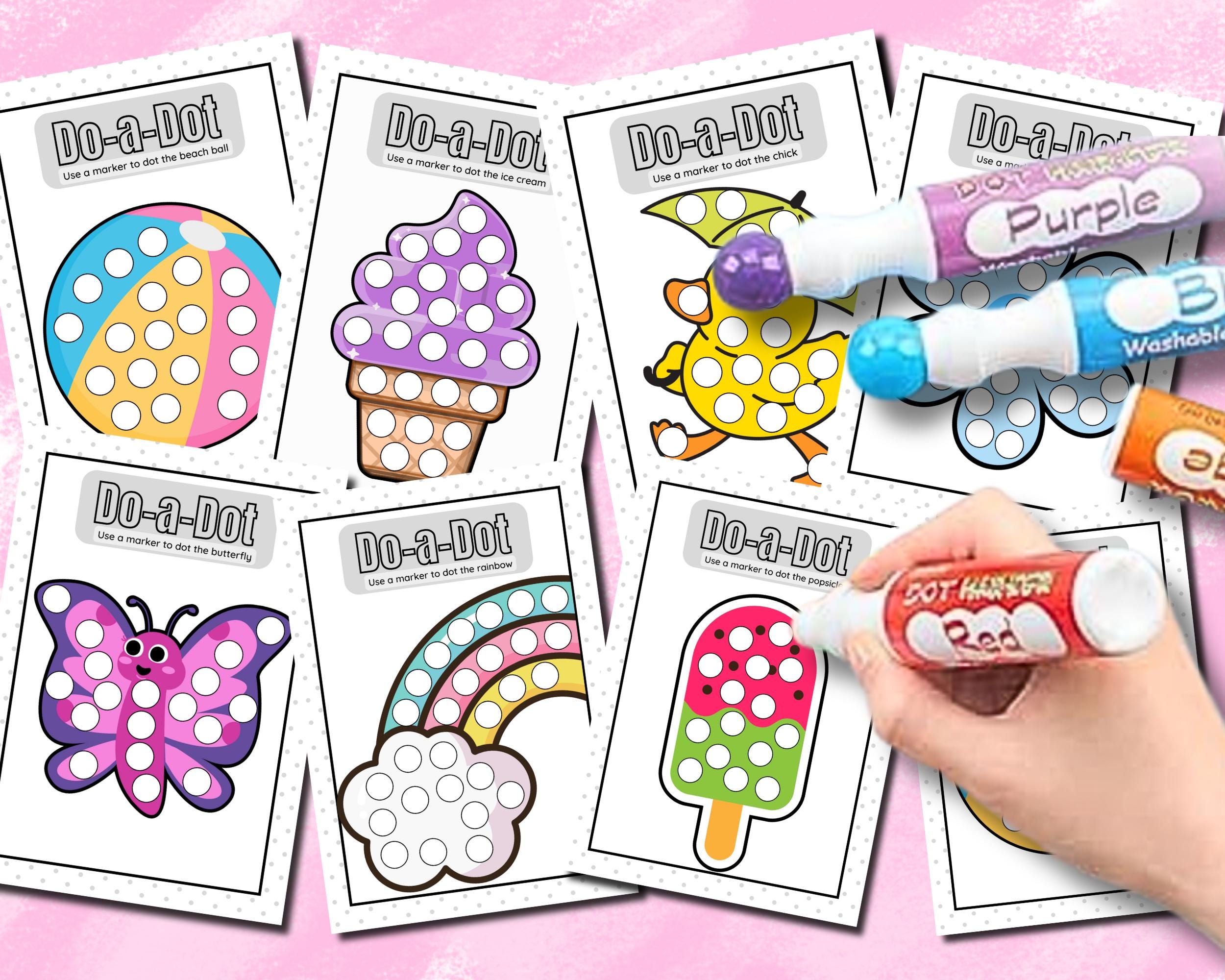 Summer Dot Marker Printables: Fun Preschool Activity Pages (ages 3-8 ...
