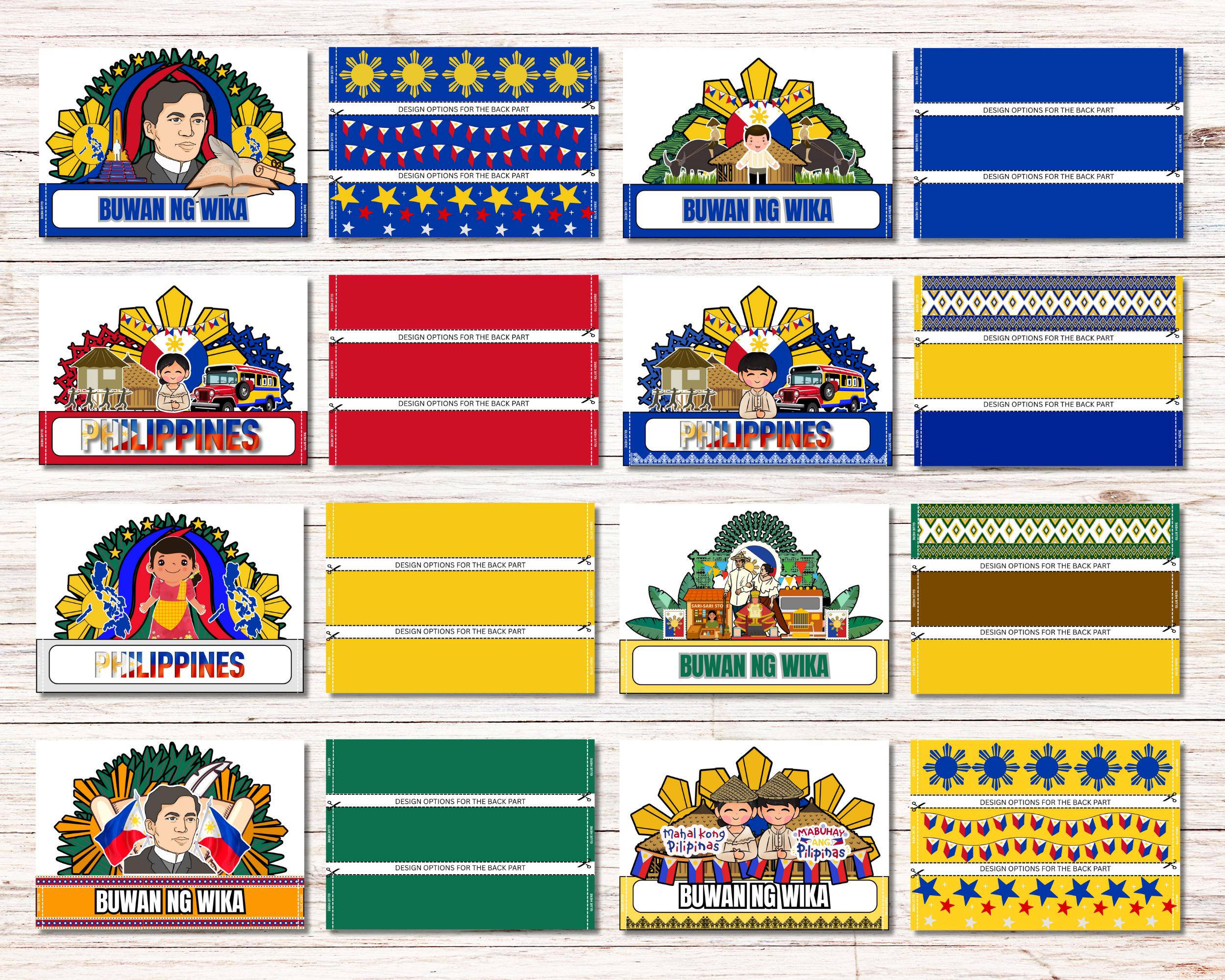 Buwan Ng Wika Headdress Bundle | Filipino Cultural Costume (digital PDF ...