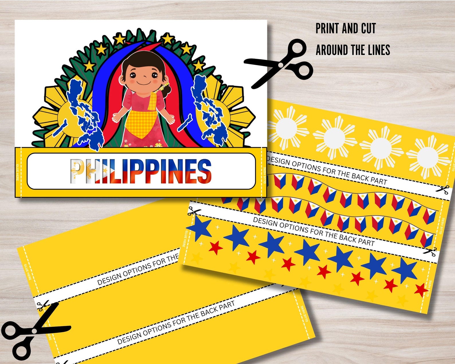 Buwan Ng Wika Headdress: Filipino Cultural Crown, Printable Paper Craft ...