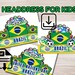 Brazil Flag Headdress: United Nations Day Printable Craft (PDF) - Etsy