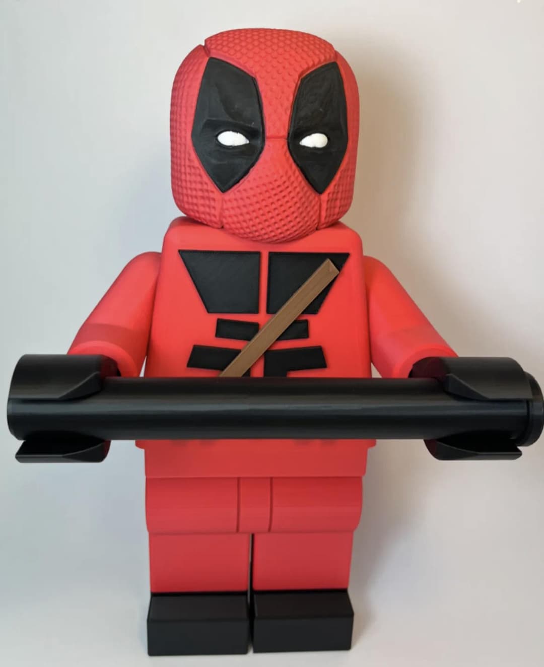 Deadpool Lego Block Figure Toilet Paper Holder - Fun Bathroom Accessory ...