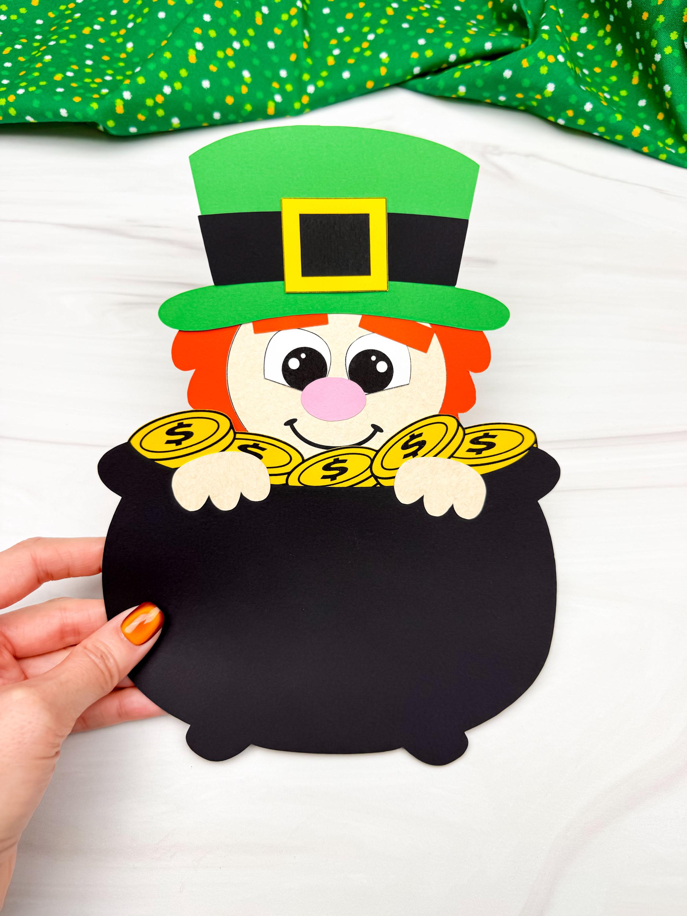 Leprechaun in a Pot of Gold Template | March DIY Activity for Kids ...