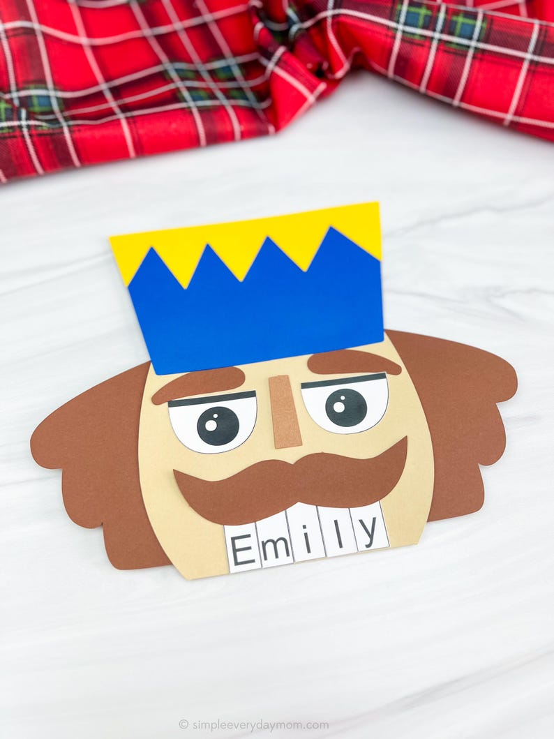 Nutcracker Name Craft Template | Nutcracker Cut Out Craft | Christmas ...
