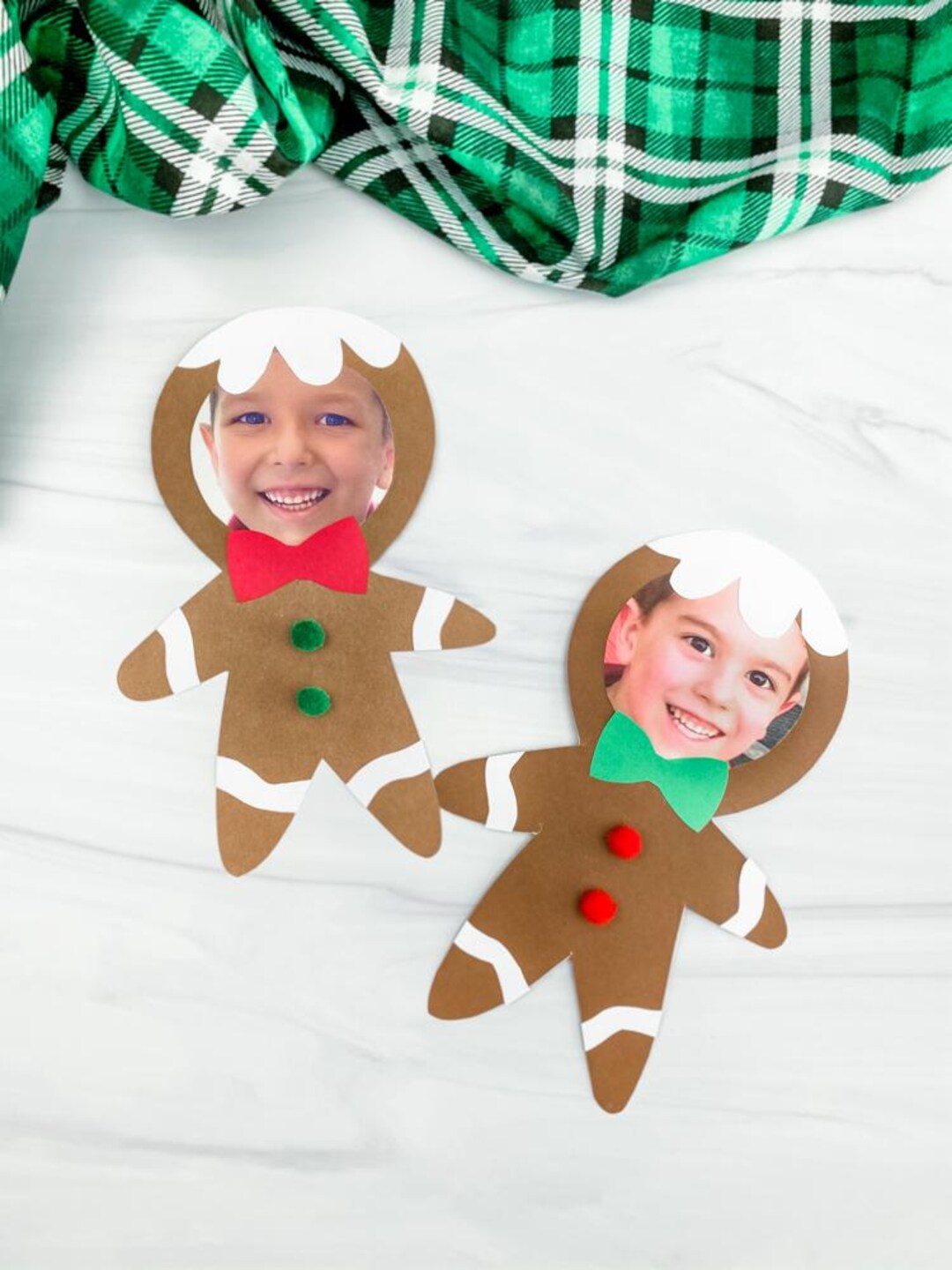Build A Gingerbread Man Photo Craft Template | Easy Christmas Keepsake ...