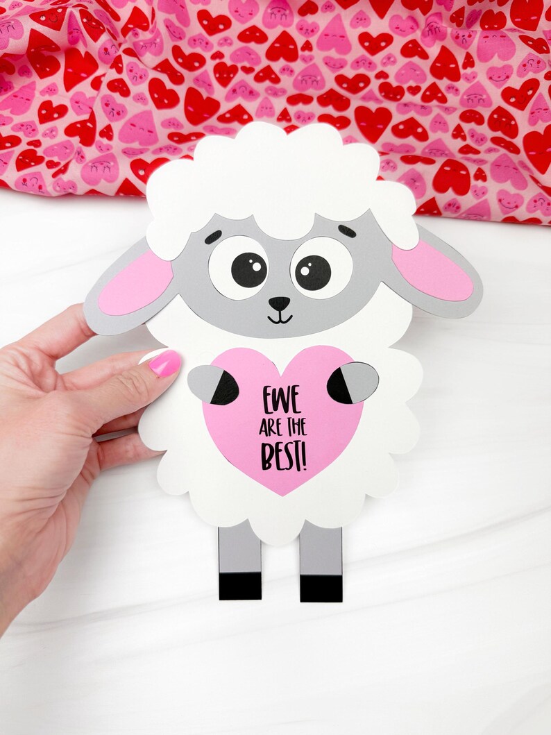 Sheep Valentine Craft Template | Easy Valentine Sheep Activity ...
