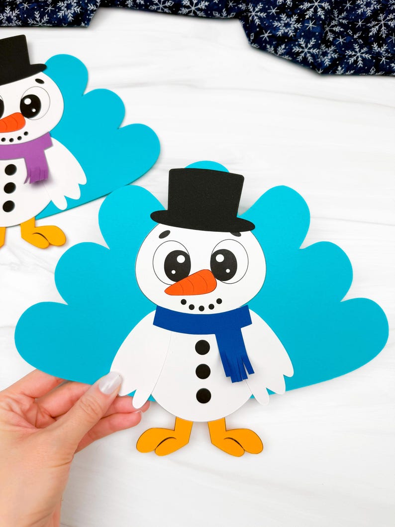 Snowman Turkey Disguise Craft Template | Thanksgiving Turkey Project ...