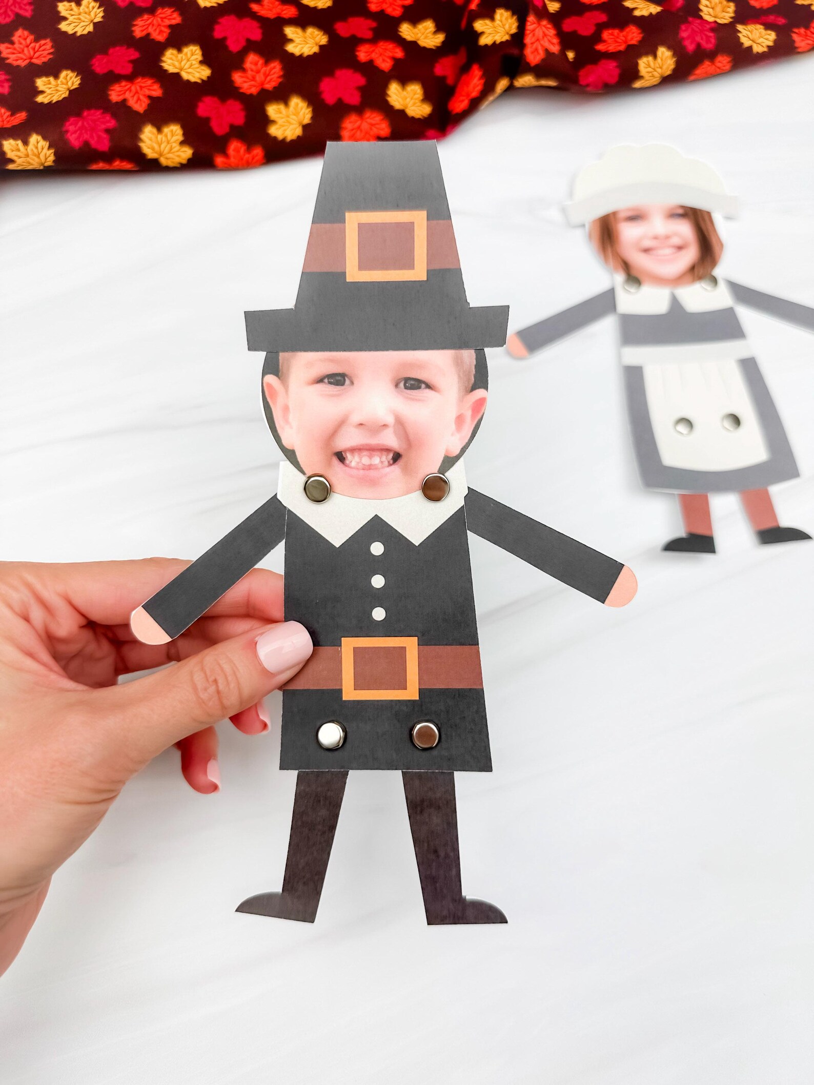 Pilgrim Photo Printable | Class Centers Craft | Fun Thanksgiving ...