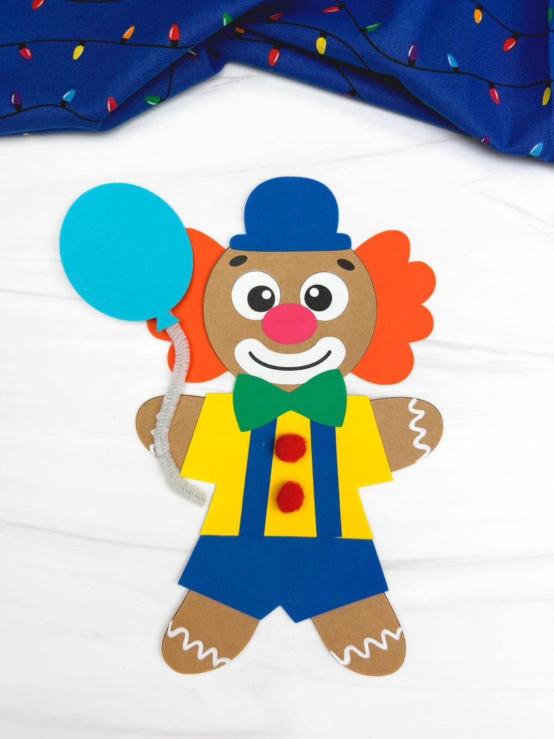 Clown Gingerbread Man Disguise Project PDF | Hide A Gingerbread Costume ...