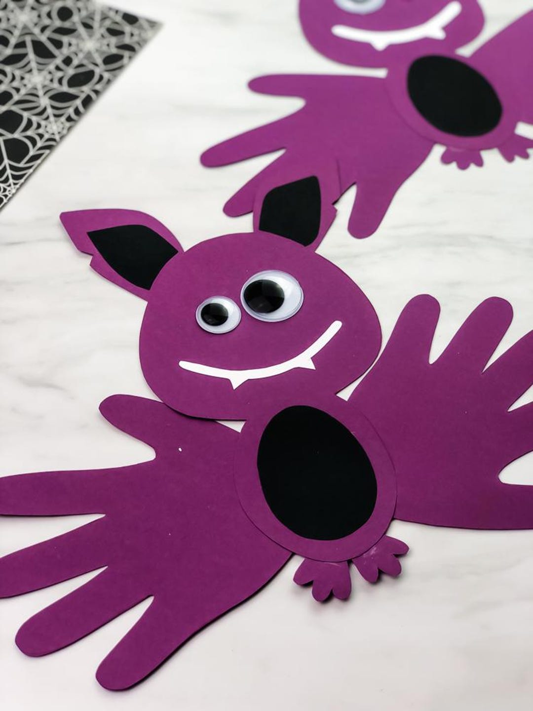 Bat Handprint Craft Template | Halloween Activity for Kids | October ...