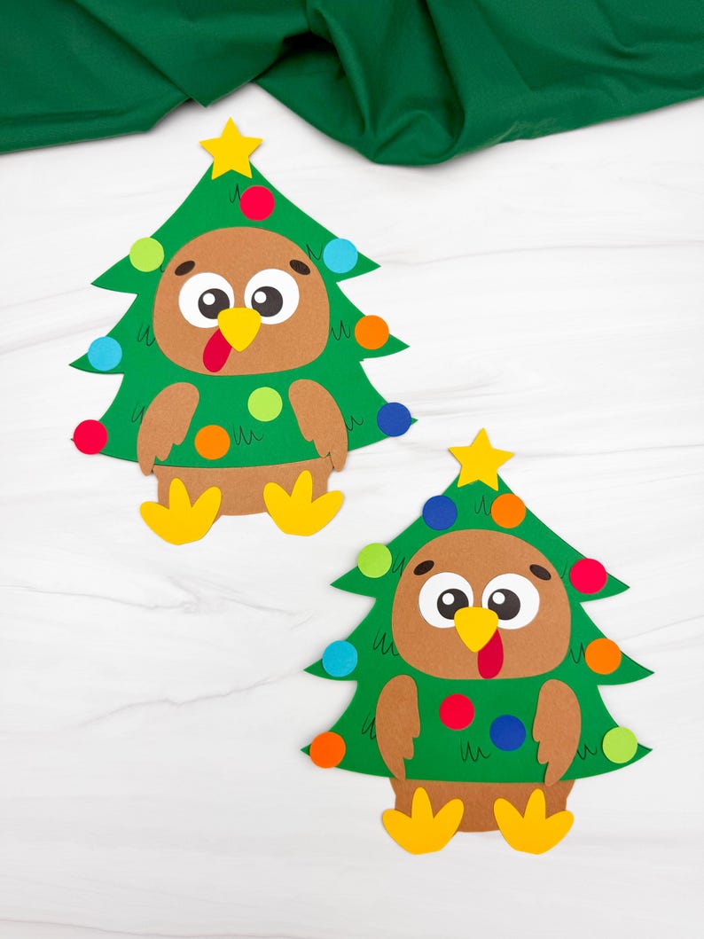Christmas Tree Turkey Disguise Craft Template | Hide the Turkey ...
