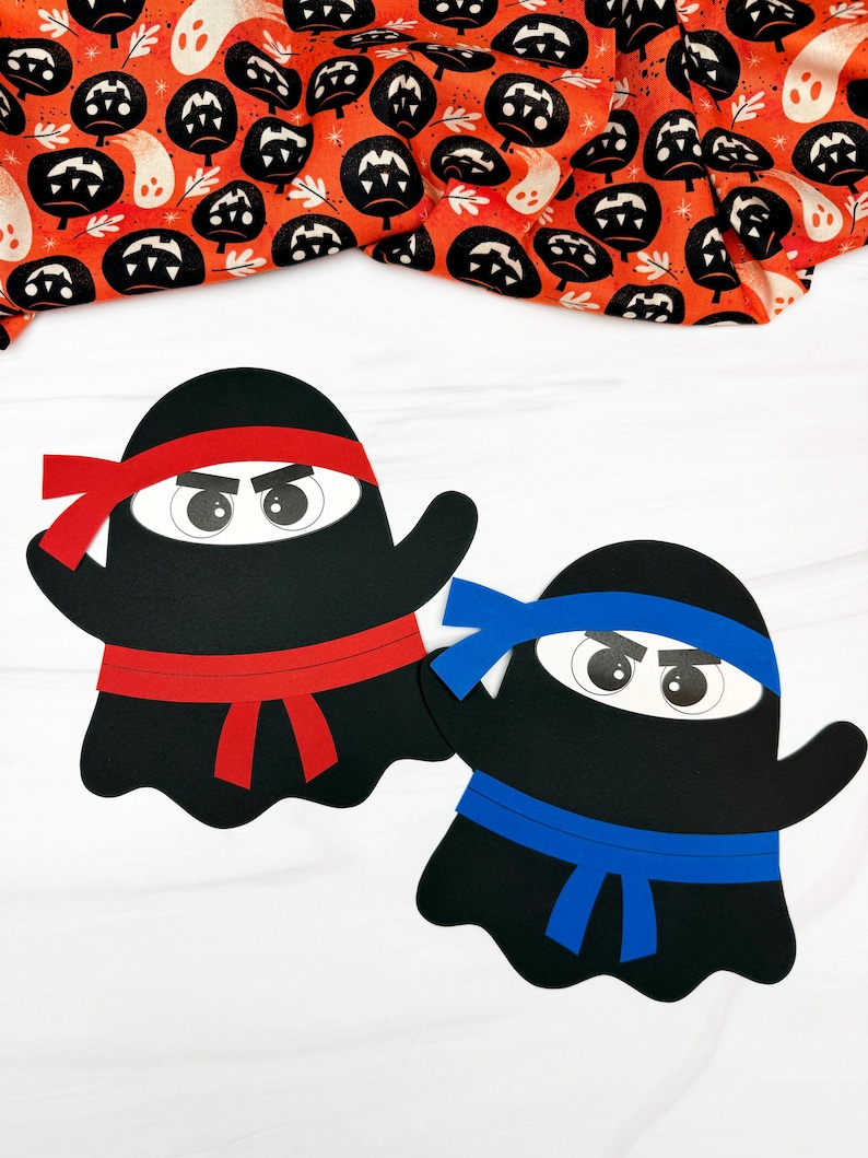 Ninja Disguise a Ghost Craft Template | Printable Halloween Activity ...