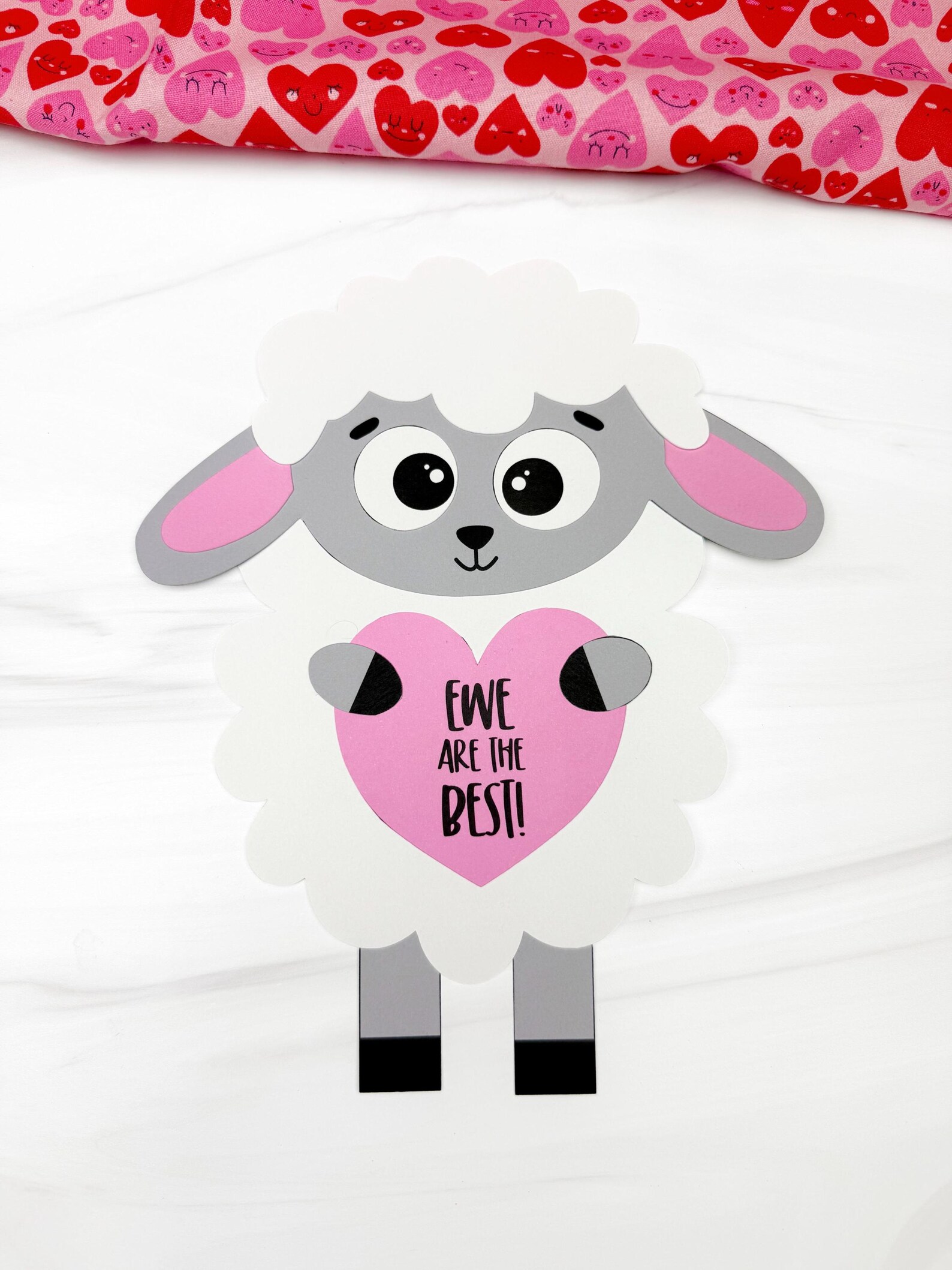 Sheep Valentine Craft Template | Easy Valentine Sheep Activity ...