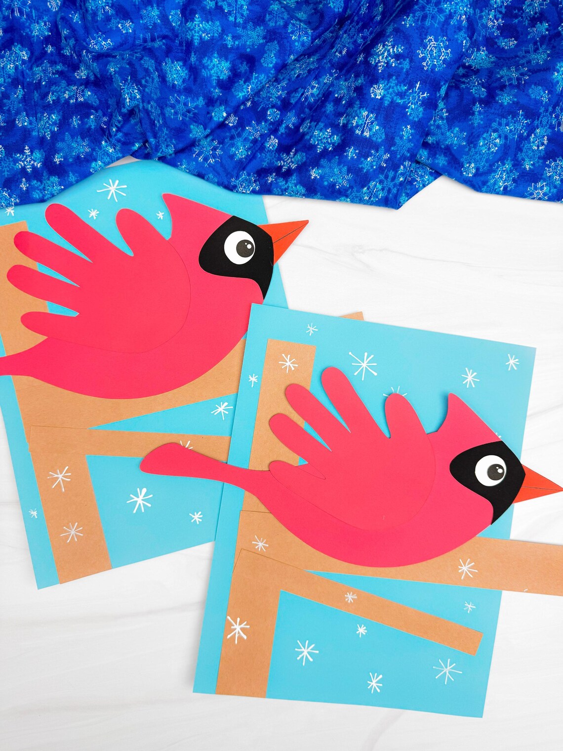 Handprint Cardinal Craft Template | Daycare Winter Idea | January ...