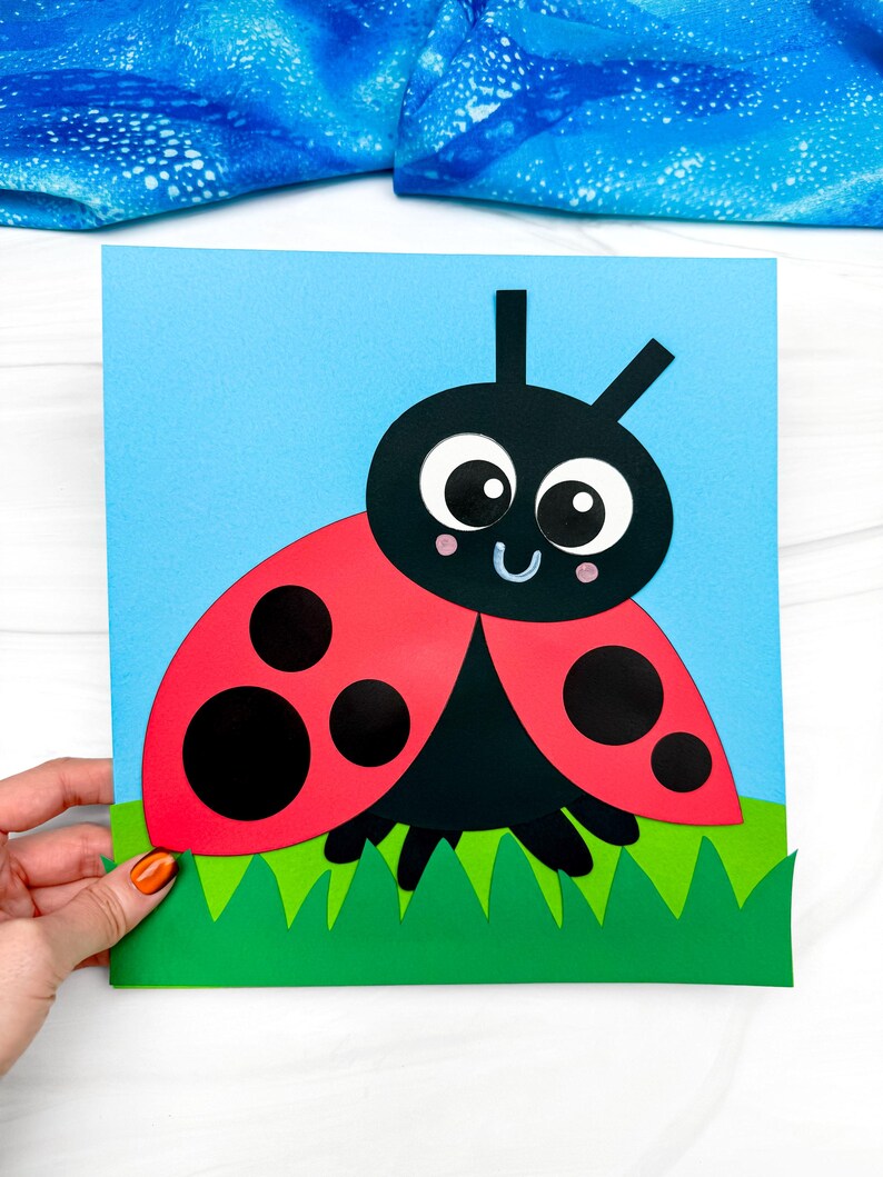 Ladybug Paper Craft Template | Insect Unit Craft | Nature Lesson Craft ...