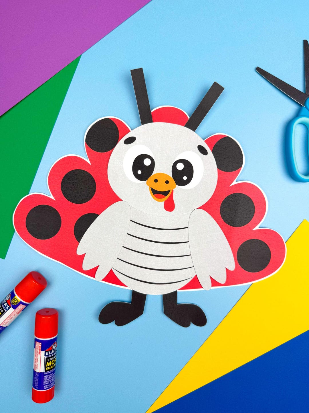 Turkey Ladybug Disguise Kit | Printable Turkey Costume for Girls - Etsy